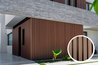 Paneles Ranurados WPC para Interiores y Exteriores | Kinara