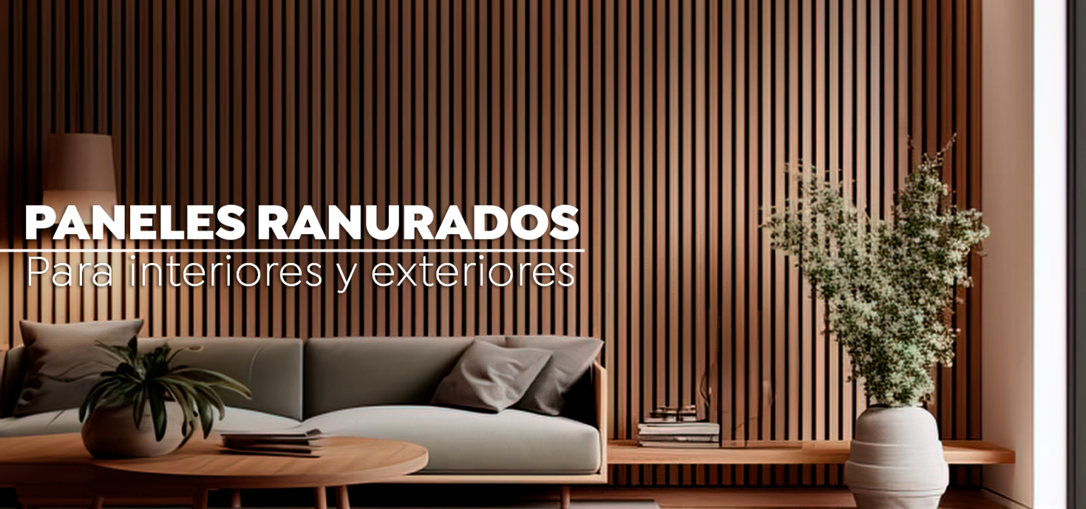 Paneles Ranurados WPC para Interiores y Exteriores | Kinara